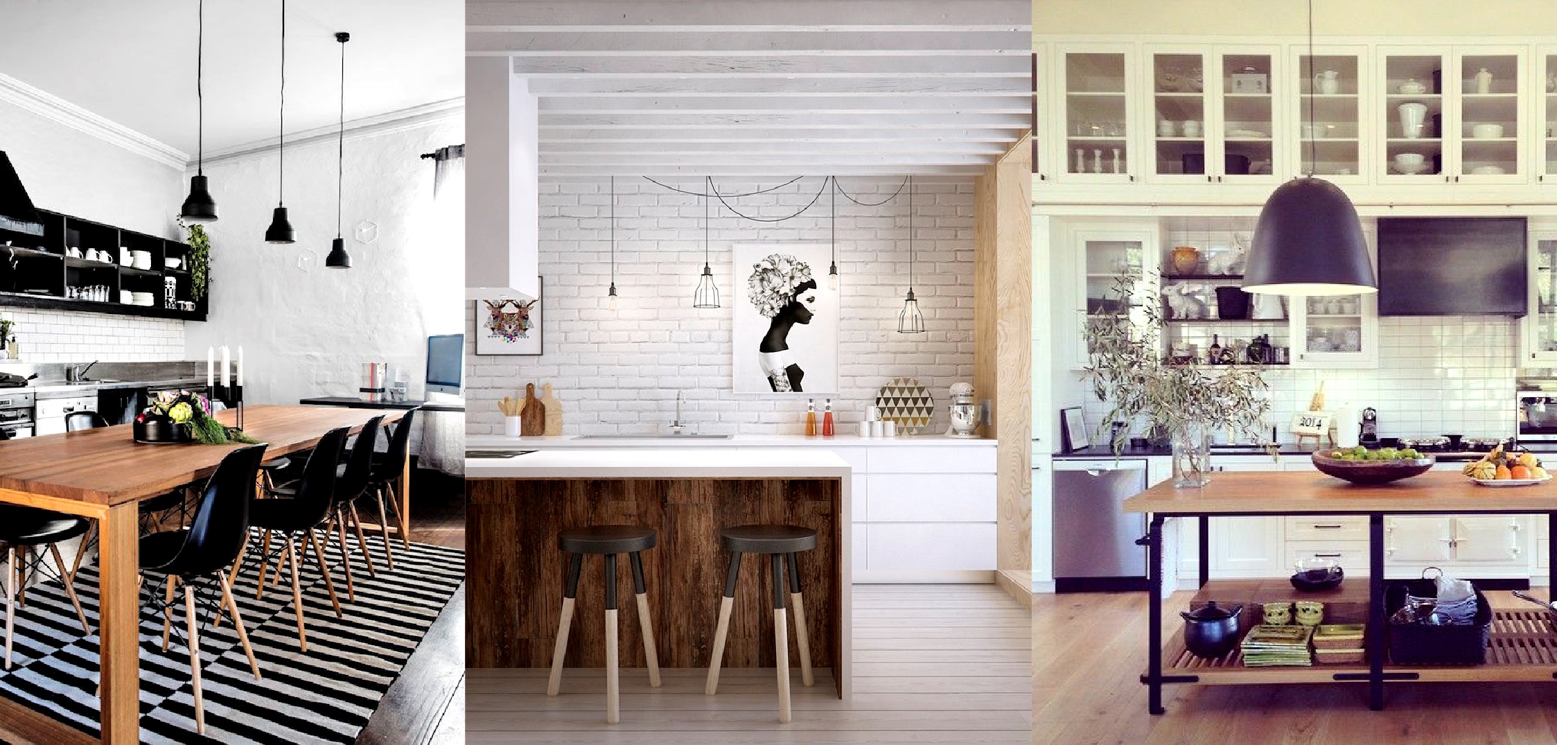 Mantén tu cocina cálida y moderna con la madera decorativa